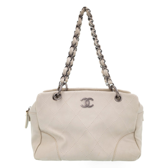 CHANEL | Bags | Chanel Wild Stitch Chain Shoulder Bag Ivory | Poshmark